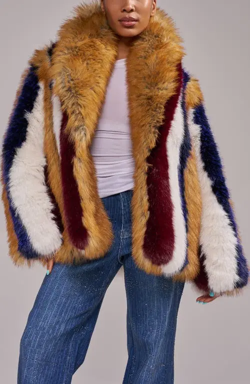 AZALEA WANG Ambria Faux Fur Jacket