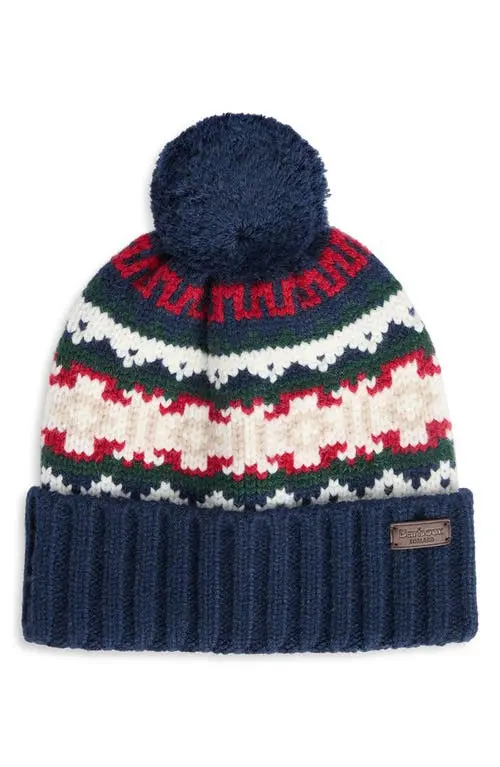Barbour Kane Fair Isle Beanie & Scarf Set