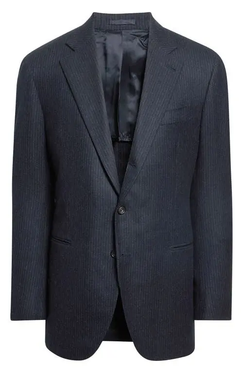 J. MUESER Waverly Pinstripe Virgin Wool Suit