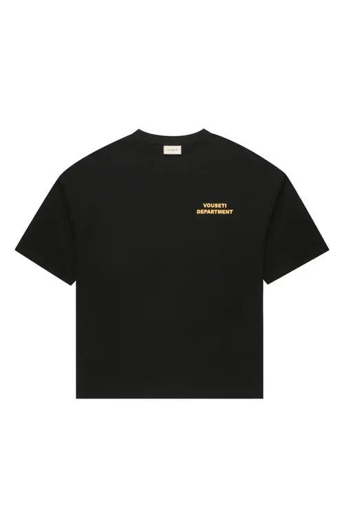 VOUSETI Department Oversize Cotton Graphic T-shirt