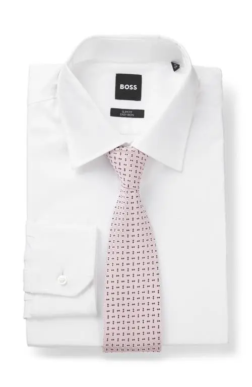 BOSS Silk Blend Tie - Medium Pink