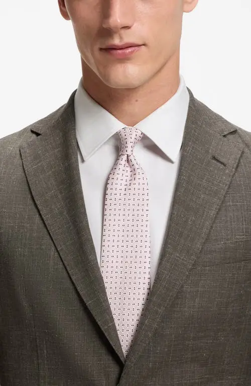 BOSS Silk Blend Tie - Medium Pink