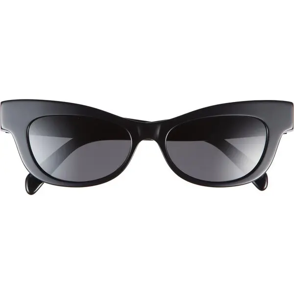 Celine 3 Dots 51mm Rectangular Sunglasses - Dark Havana/brown