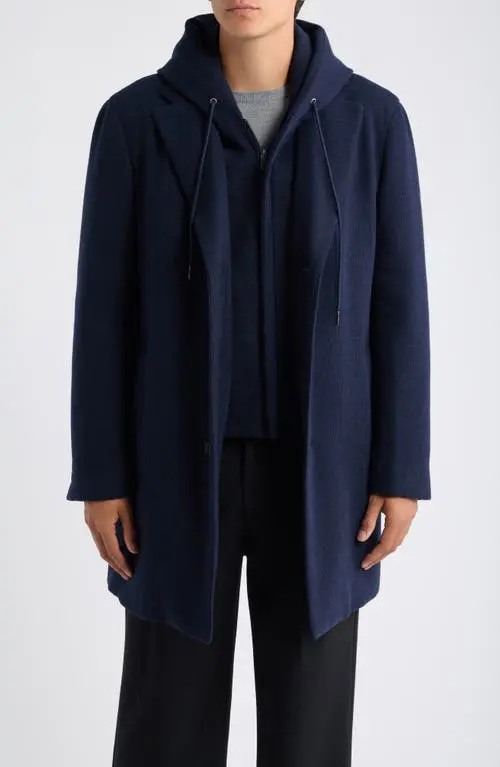 Cardinal Of Canada Tyson Wool & Cashmere Coat - Navy