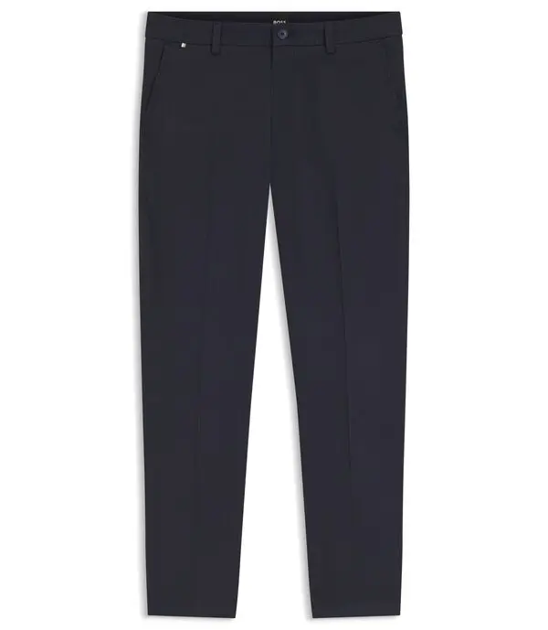 BOSS Modern-fit Pants In Stretch-cotton Twill