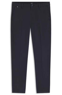 BOSS Modern-fit Pants In Stretch-cotton Twill