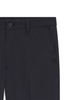 BOSS Modern-fit Pants In Stretch-cotton Twill