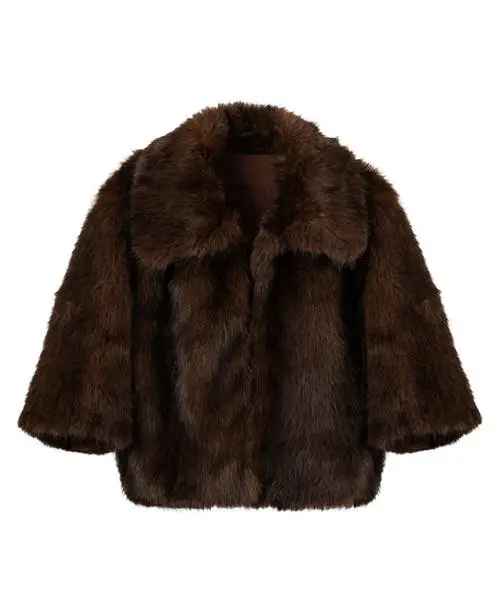 Echo Blair Novelty Faux Fur Jacket
