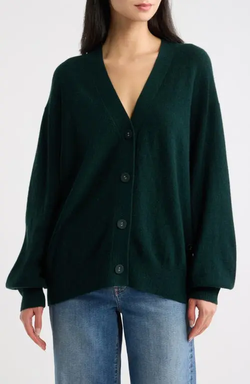 CISSA Wool & Cashmere Cardigan - Forest Green