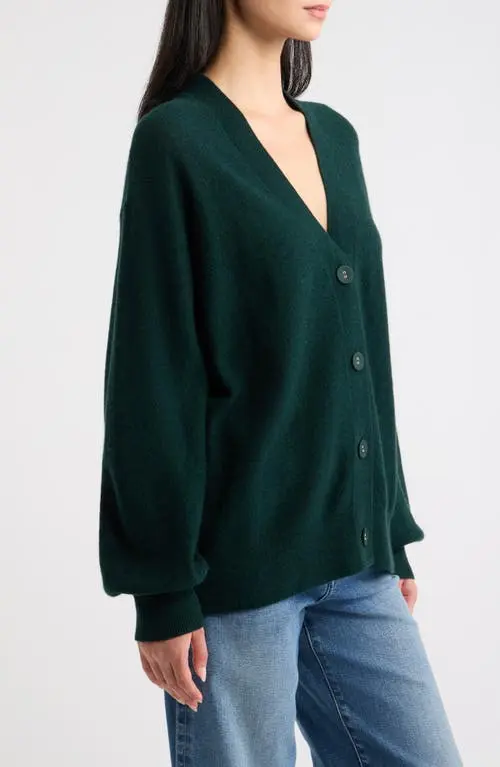 CISSA Wool & Cashmere Cardigan - Forest Green