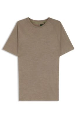 BOSS Wool-blend T-shirt With Quick-dry Performance