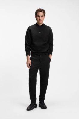 BOSS Porsche X Sweatshirt With Pasha Check Jacquard