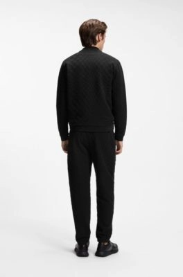 BOSS Porsche X Sweatshirt With Pasha Check Jacquard