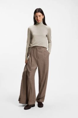 BOSS Slim-fit Turtleneck Sweater In Extra-fine Merino Wool