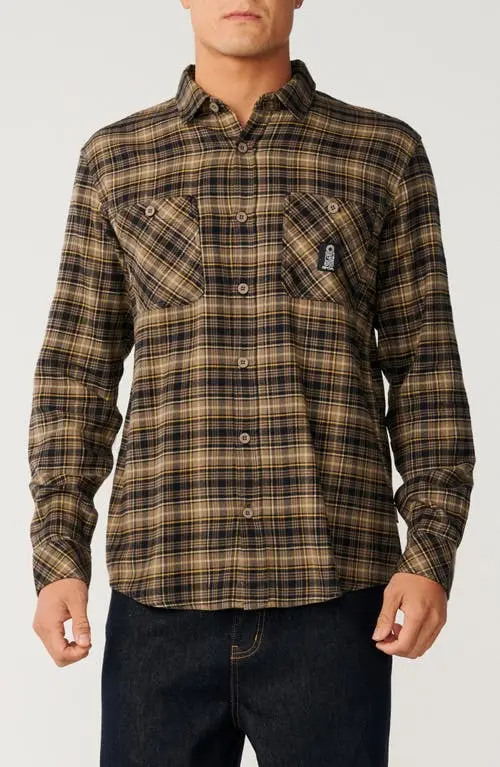 Rip Curl S-series Soulcellair Plaid Cotton Flannel Button-up Shirt