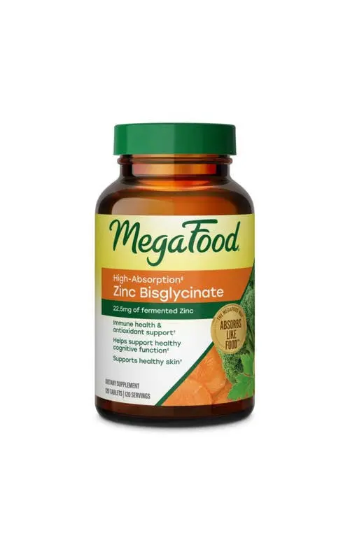 MEGAFOOD Zinc Bisglycinate For & Vegan Immune Support Supplement - None