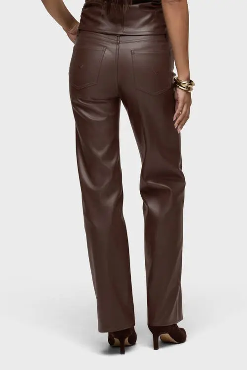 Hudson Jeans Rosie Vegan Leather Wide Leg