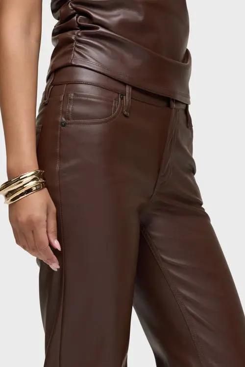Hudson Jeans Rosie Vegan Leather Wide Leg