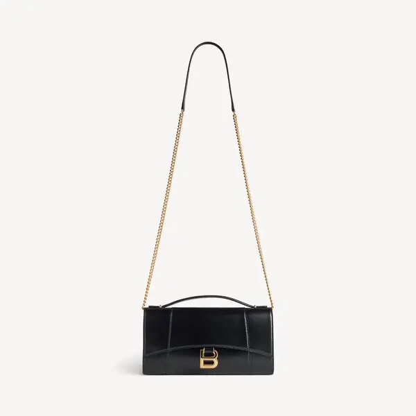 Balenciaga Hourglass Pochette With Chain