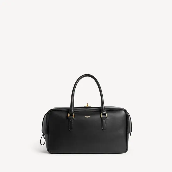 Balenciaga Le 7 Bowling Bag Medium - Black