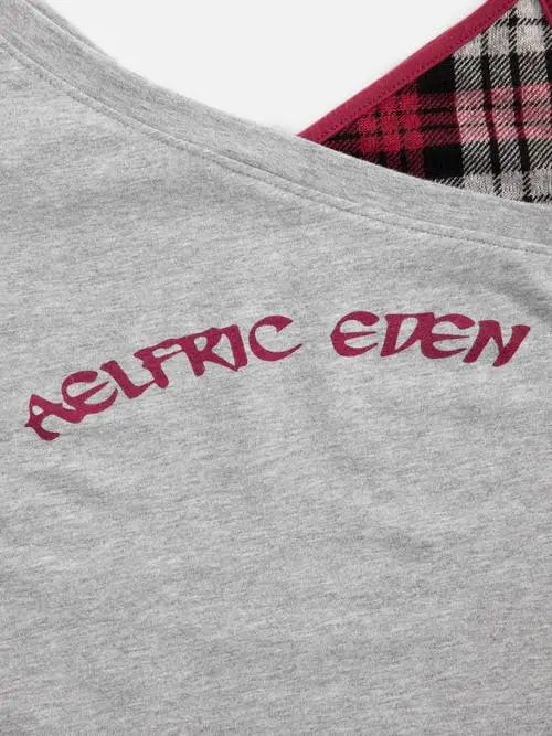 AELFRIC EDEN Asymmetric Tie Strap Tank Top