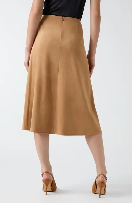 Guess Jennie Faux Suede Midi Skirt