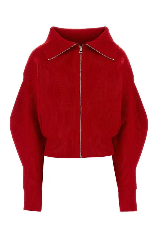 Givenchy Wool Blend Cardigan - Red