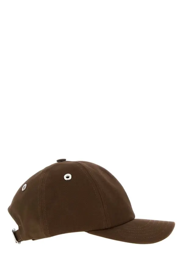 AMI Paris Chocolate Cotton Baseball Cap - Brown