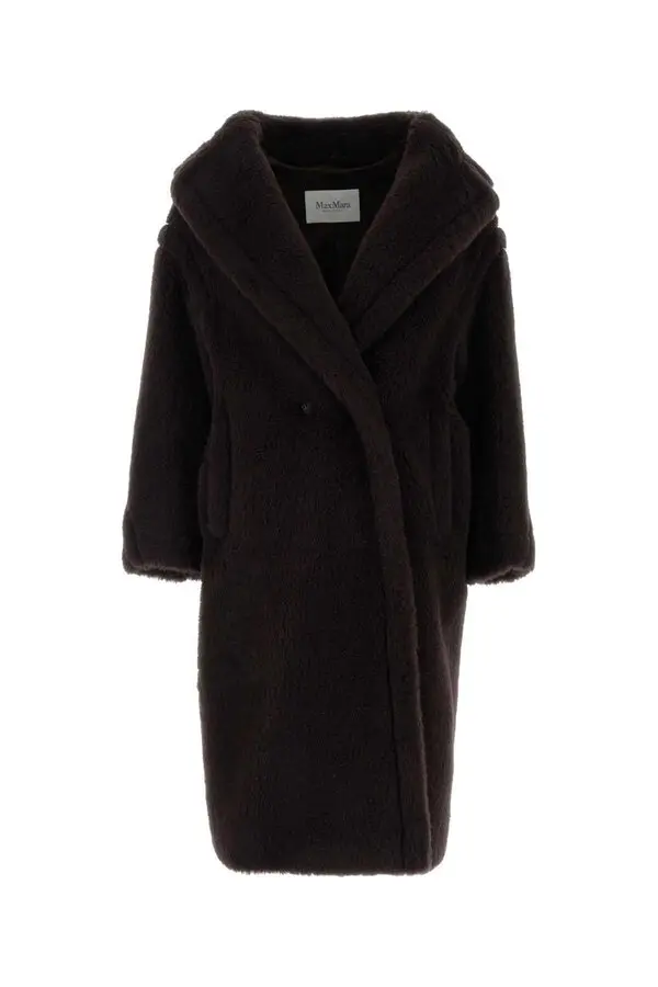Max Mara Dark Teddy Tedgirl Coat - Brown