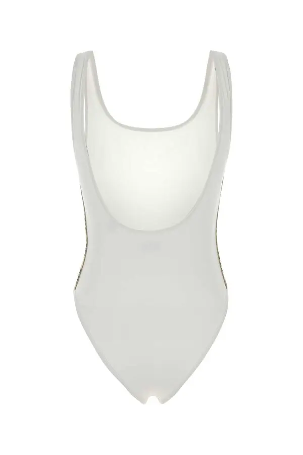 Burberry Stretch Nylon Swimsuit - White