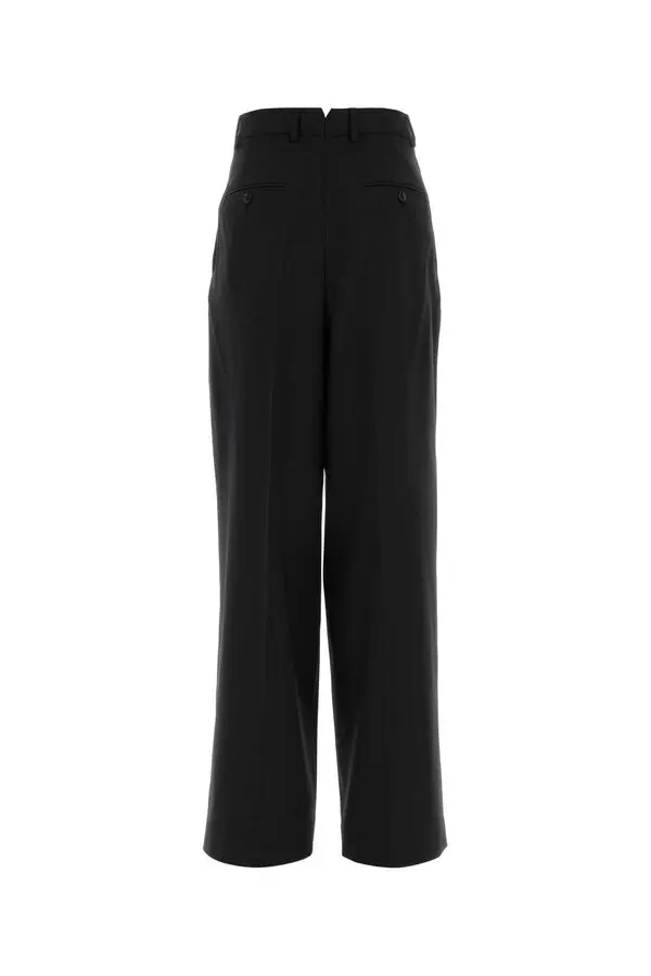 AMI Paris Wool Wide-leg Pant