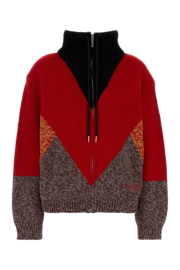 Marni Wool Blend Cardigan - Multicolor