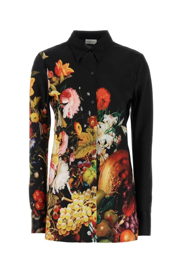 Dries Van Noten Printed Satin Calima Shirt - Multicolor