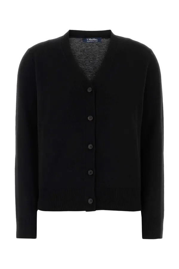 Max Mara S Wool Ribes Cardigan - Black