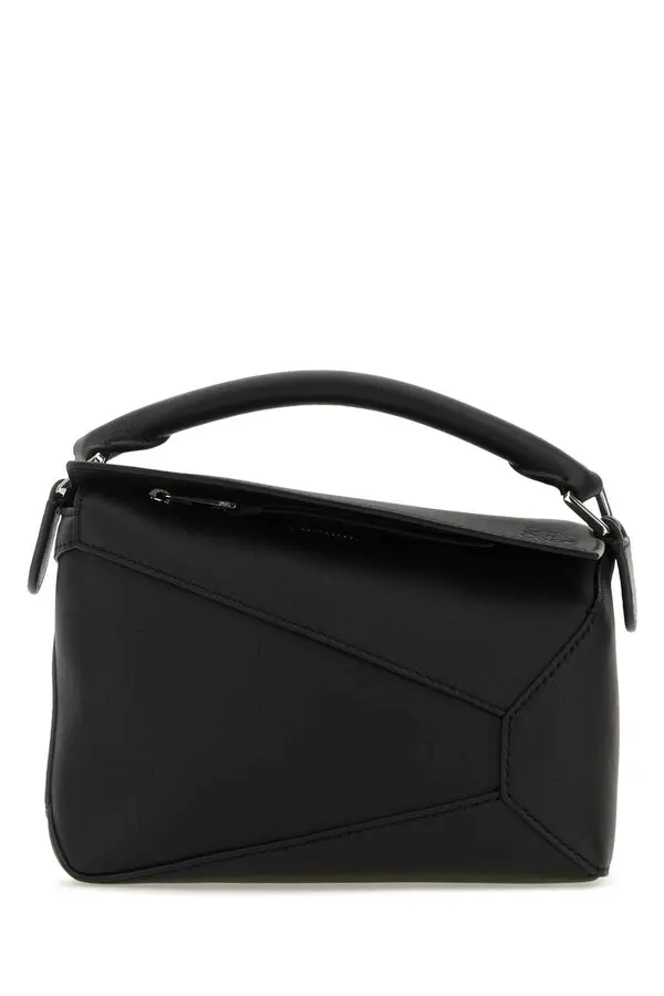 Loewe Leather Mini Puzzle Handbag - Black