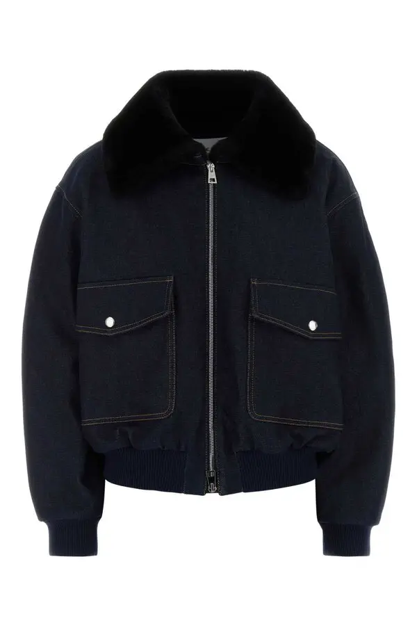 Givenchy Denim Padded Jacket - Blue