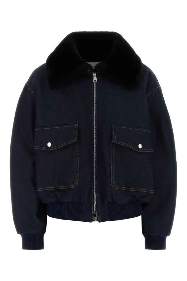 Givenchy Denim Padded Jacket - Blue