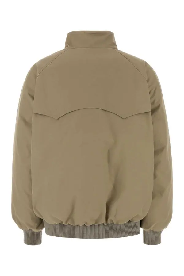 Prada Khaki Cotton Blend Down Jacket