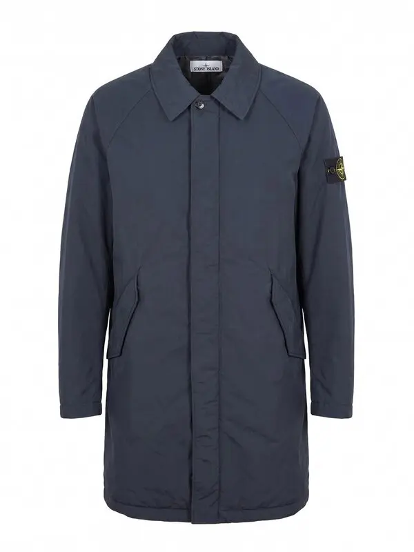 Stone Island Micro Twill Long Coat - Multicolor