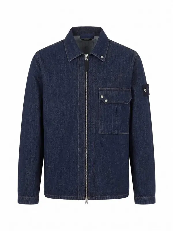 Stone Island Indigo Denim-rinsed` Shirts - Multicolor
