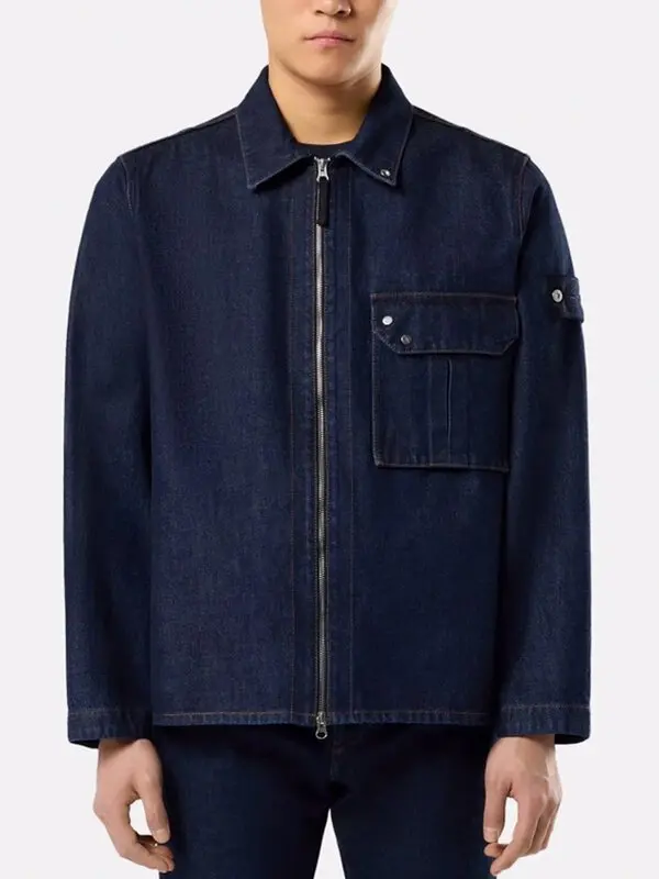Stone Island Indigo Denim-rinsed` Shirts - Multicolor