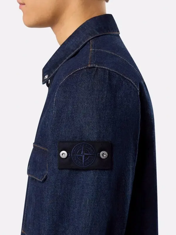 Stone Island Indigo Denim-rinsed` Shirts - Multicolor