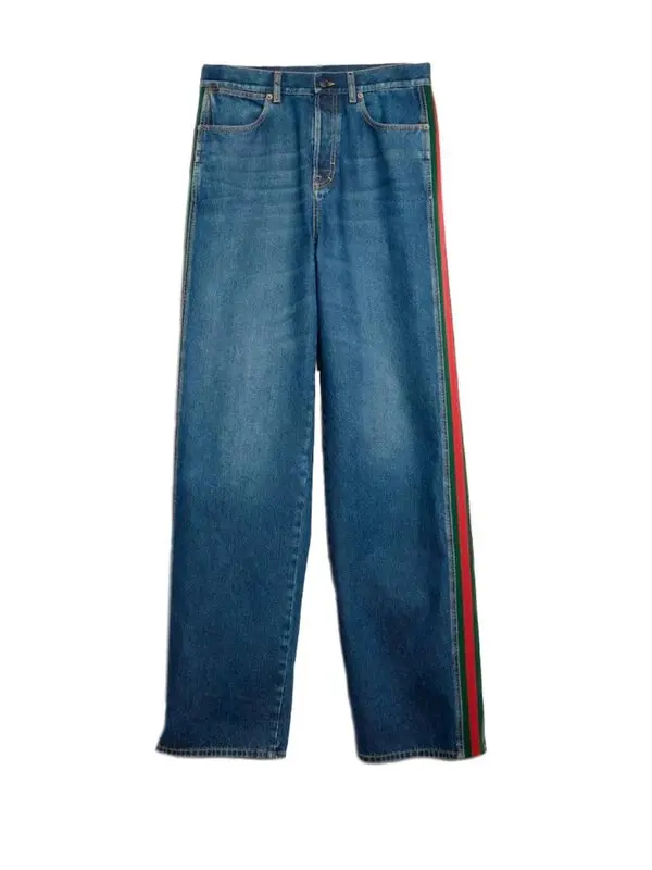 Gucci Denim Baggy Pants - Multicolor