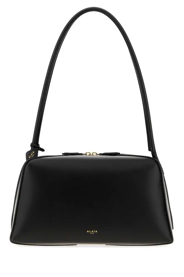 Alaïa Leather Medium Le Bouledogue Shoulder Bag - Black
