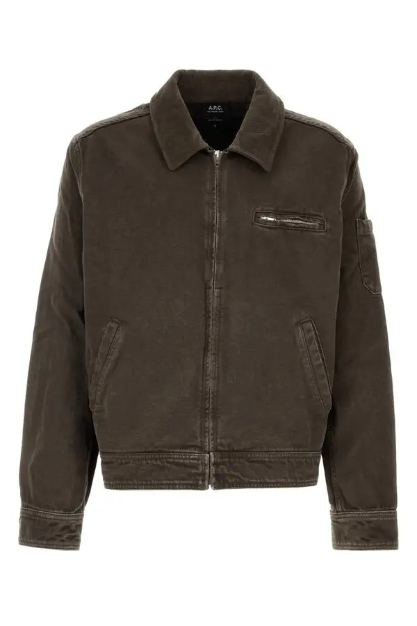 A.p.c. Chocolate Denim Alexis Jacket - Brown
