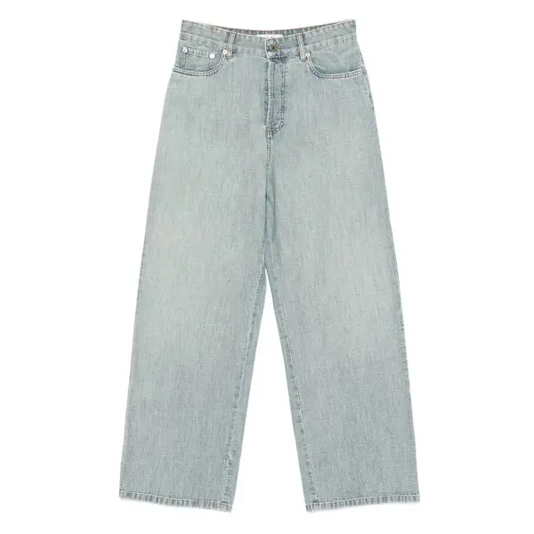 Miu Miu Denim Wide-leg Jeans - Blue