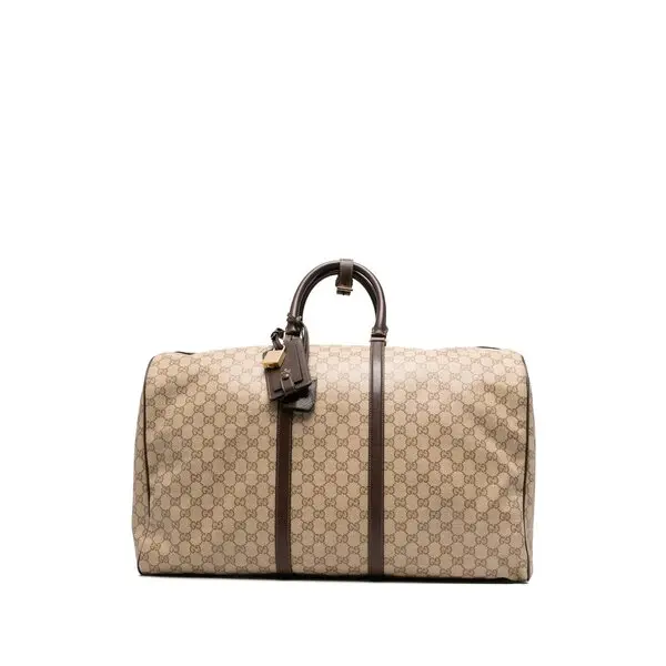 Gucci Neutrals Luggage & Holdalls