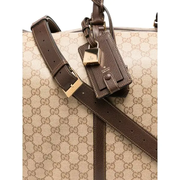 Gucci Neutrals Luggage & Holdalls