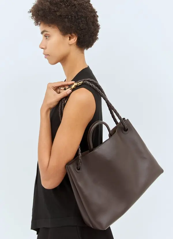 Bottega Veneta Medium Andiamo Handbag - Brown