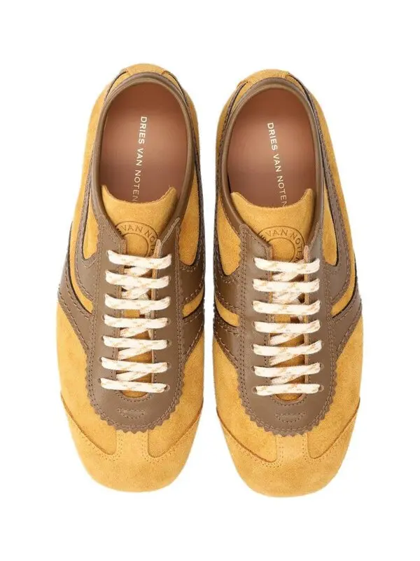 Dries Van Noten Suede Sneakers - Yellow